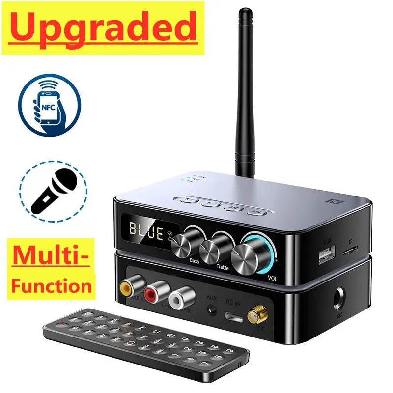 Receptor-est-reo-sem-fio-NFC-Bluetooth-5-0-1200mAh-transmissor-3-5mm ...