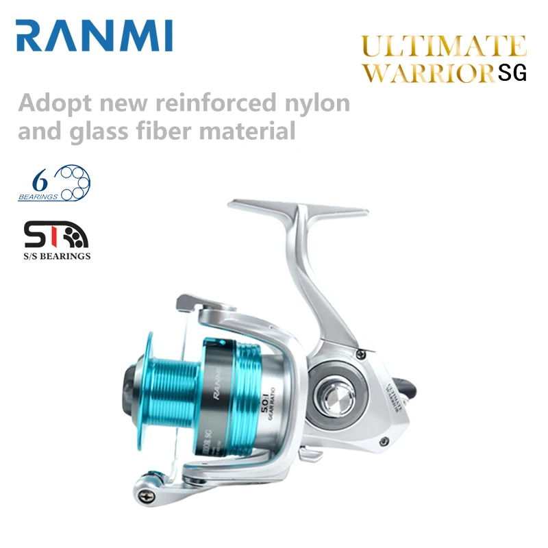 RYOBI-JapanRANMI-Sea-Fishing-Spinning-Reel-LONE-WOLF-BS-Nylon-And-Glass ...
