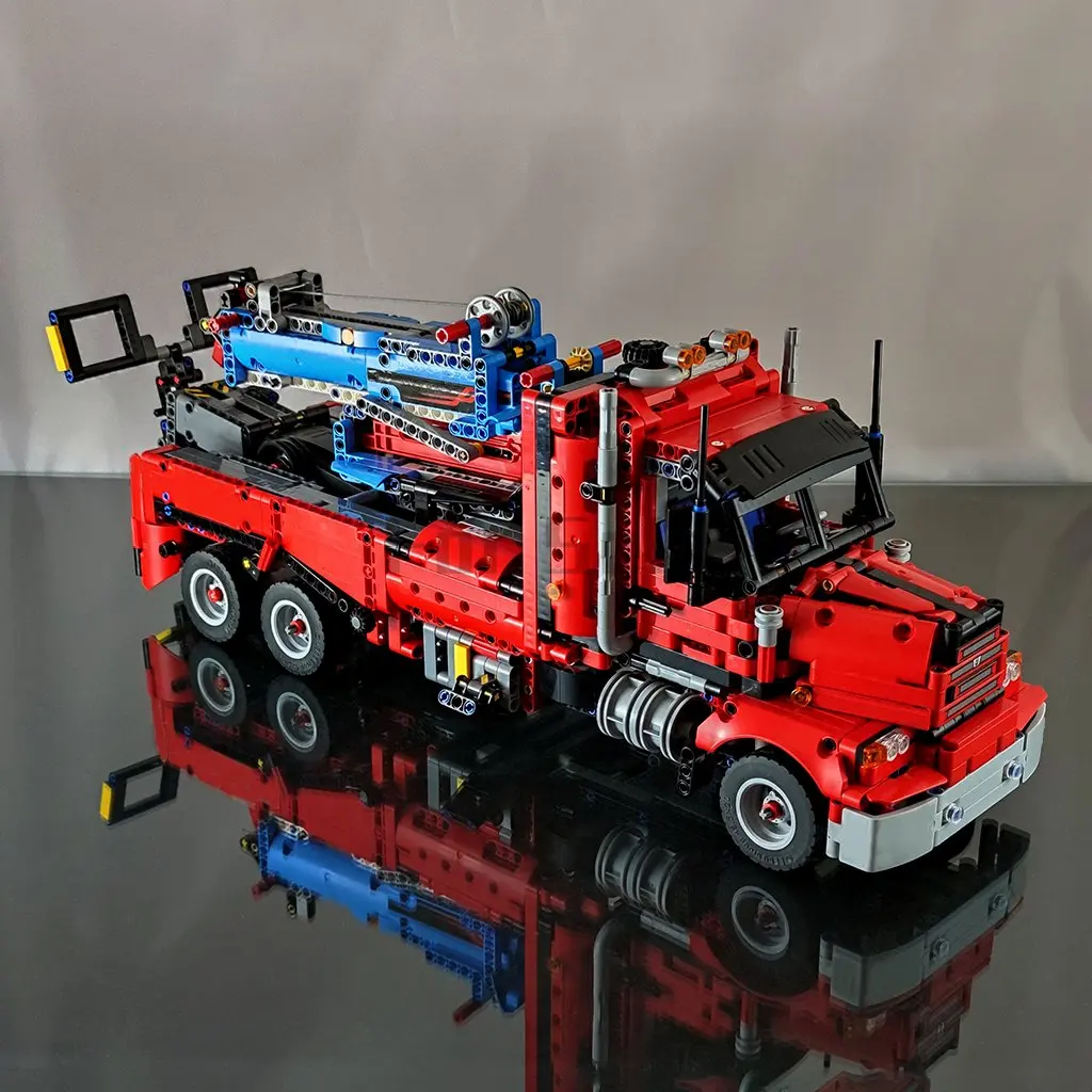 MOC-82276 Rotator Tow Truck - 42098 C Model Building Block Spliced Toy ...