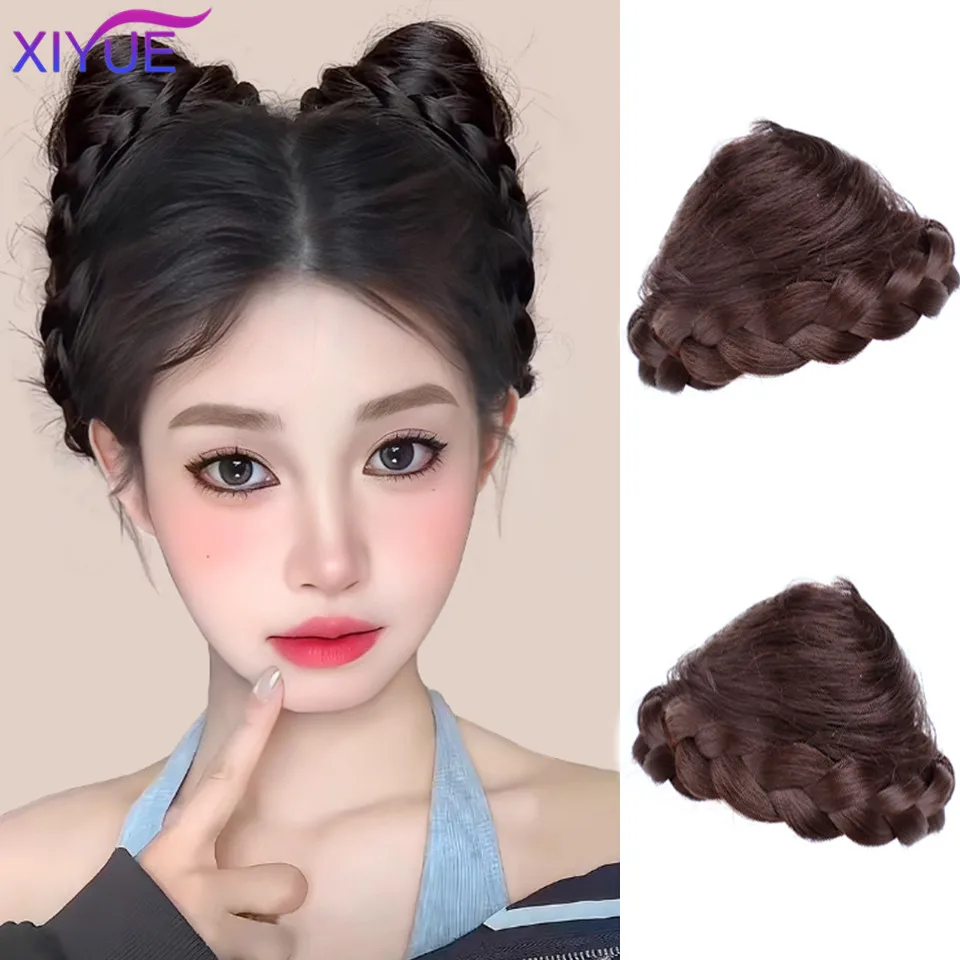 XIYUE-Cat-Ear-False-Hair-Ball-Head-Wig-Female-Synthetic-Hair-Increase ...