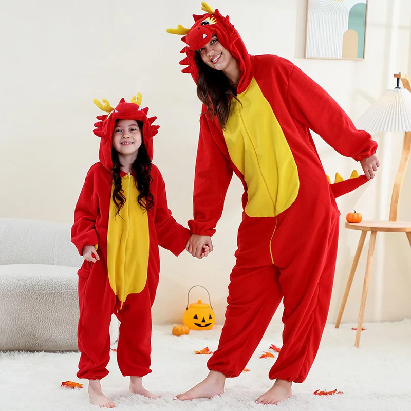 Adult Kids Dinosaur Costume Animal Halloween Christmas Party Cosplay ...