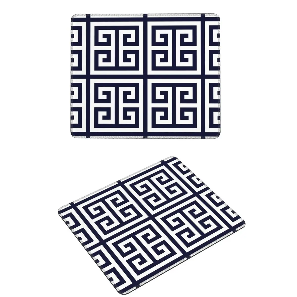 Greek Key Navy Mouse Pad Computer Keyboard Mouse Mat Gamer Laptop Desk ...