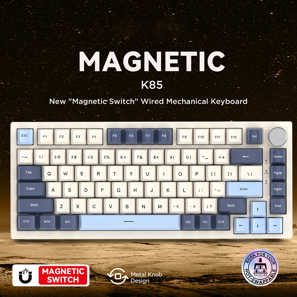 K8-Mechanical-Keyboard-82-Key-RGB-Backlit-Gaming-Keyboard-with-Rotary ...