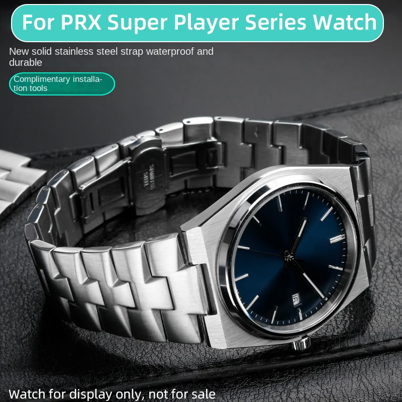 T137410-Stainless-Steel-Strap-Bracelet-Refit-VC-watch-For-Tissot-PRX ...