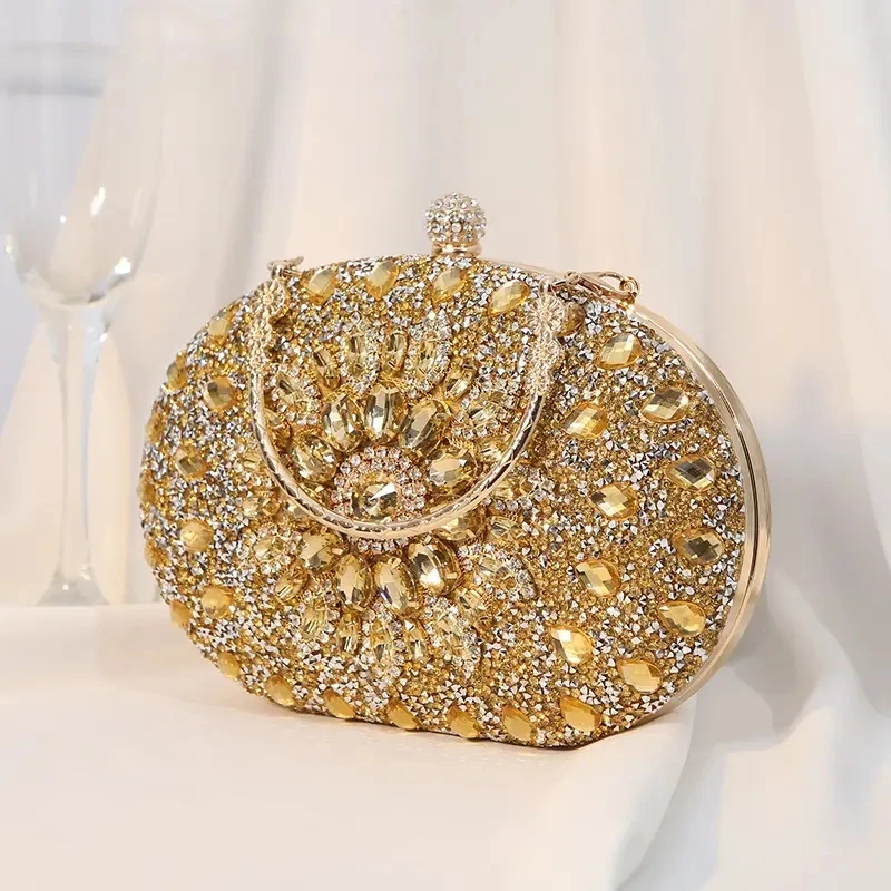 Gold-Round-Bag-Luxury-Brand-Rhinestone-Clutch-Bags-for-Women-2024 ...