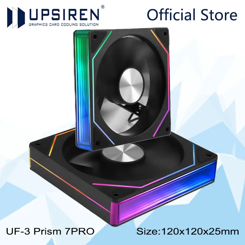 UPSIREN-UF-3-Prism-7PRO-Computer-Case-Cooling-Fan-Double-sided-full ...