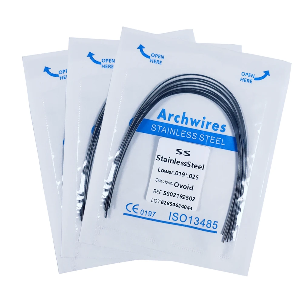 Rectangular Orthodontic Arch Wire 10PCS/KIT Dental Orthodontic Oval ...