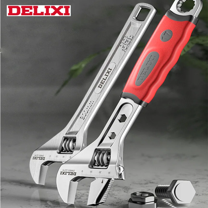 Delixi CRV Adjustable Wrench Tool universal Bathroom wrench universal ...