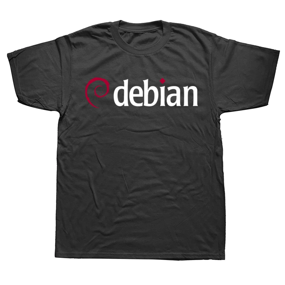 Summer Fasion Debian T Shirt Men Casual Cotton Short Sleeve Computer ...