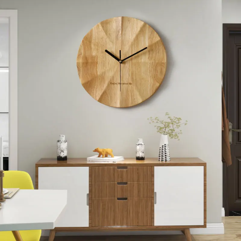 Solid-Wood-Modern-Simple-Wall-Clock-Home-Decor-Fashion-Wall-Clock ...