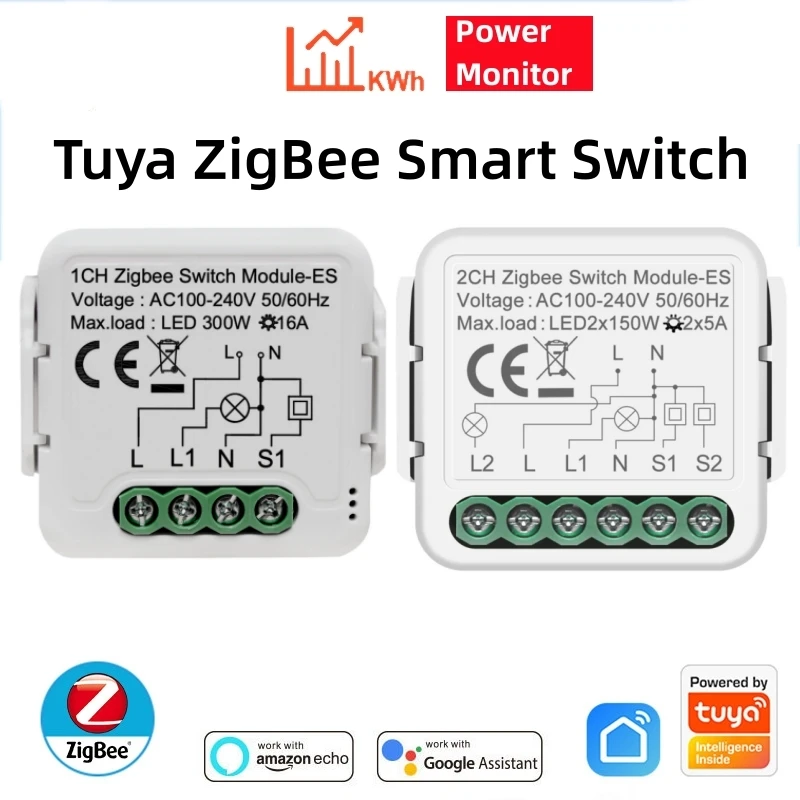 2CH-1CH-Tuya-ZigBee-Smart-Switch-with-Power-Monitor-Smart-Home-DIY ...