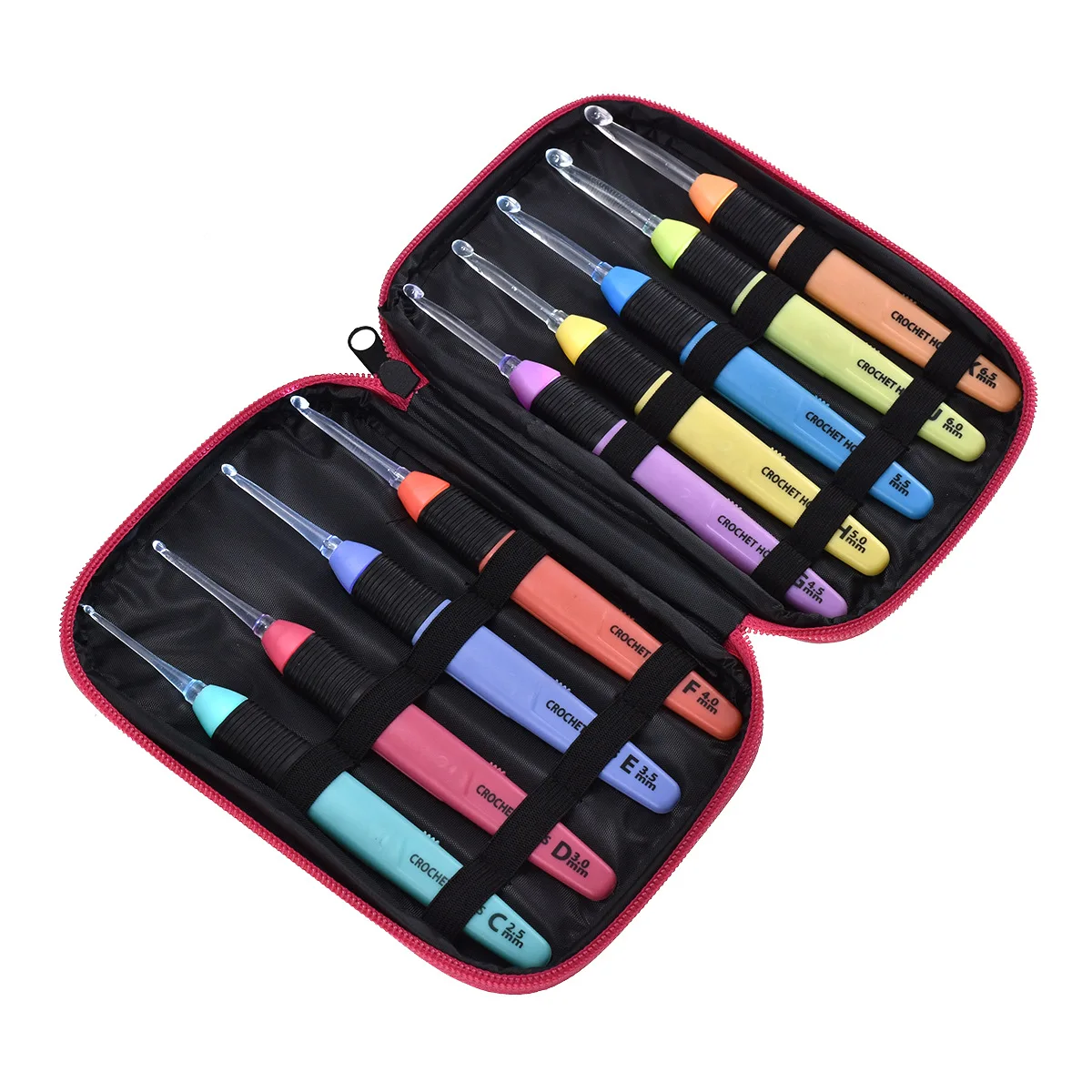 9PCS-Led-Light-Crochet-Hooks-Set-Light-Up-Knitting-Needles-Weave-Sewing ...