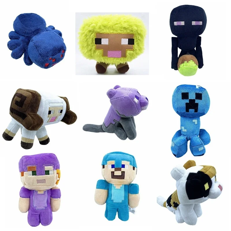 NEW minecraft creeper Stuffed Plush Toys Doll Sea turtle Parrot Fox ...