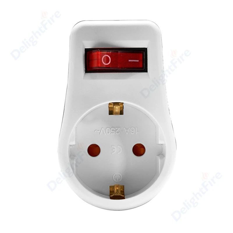 European Electrical Sockets With Switch 16A 250V EU Surface Mounted ...
