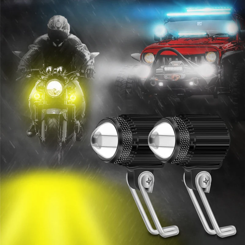 Foco-Led-superbrillante-para-motocicleta-faro-externo-impermeable-Luz ...