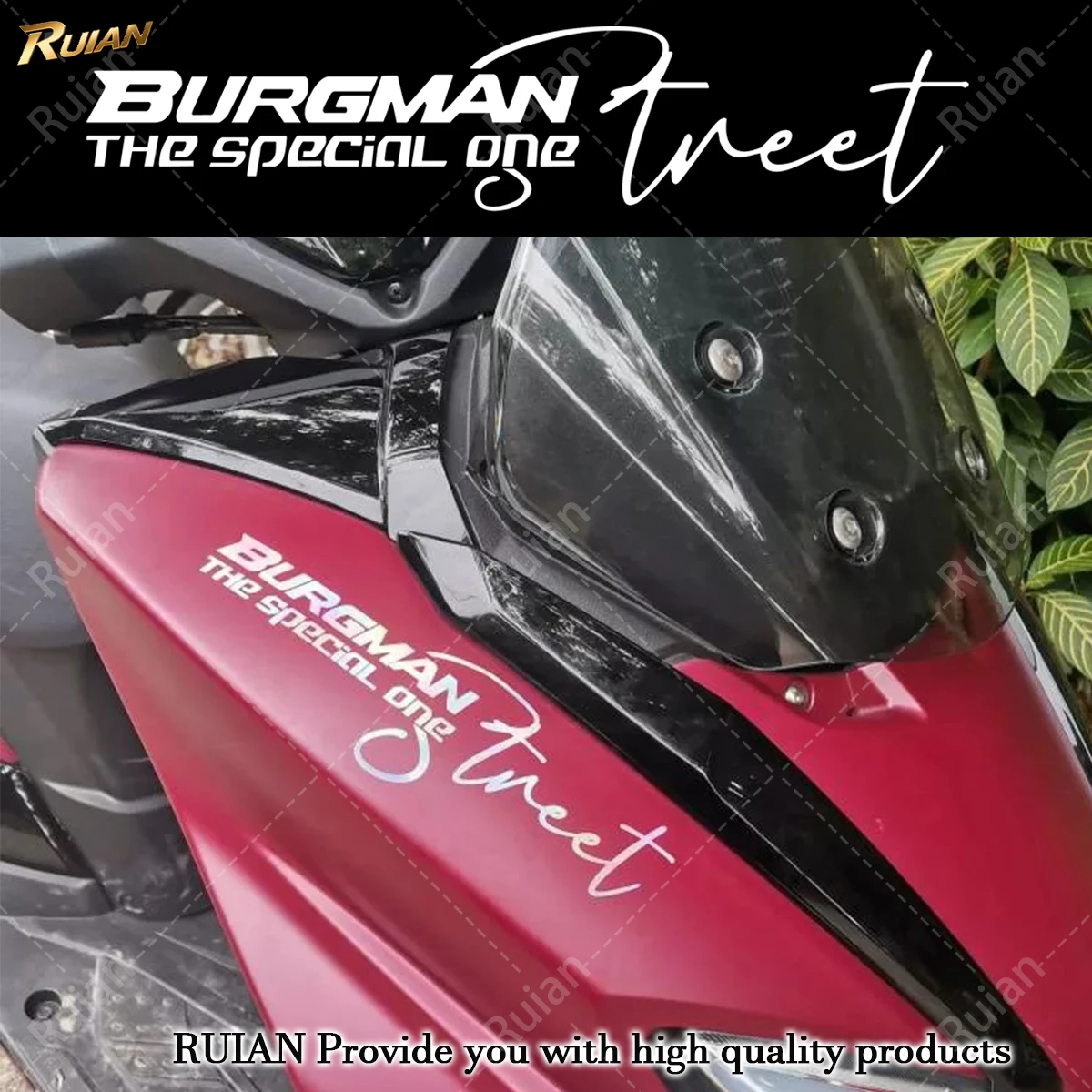 for Suzuki Burgman Street Front Side Panels Conversion Vinyl Stickers ...