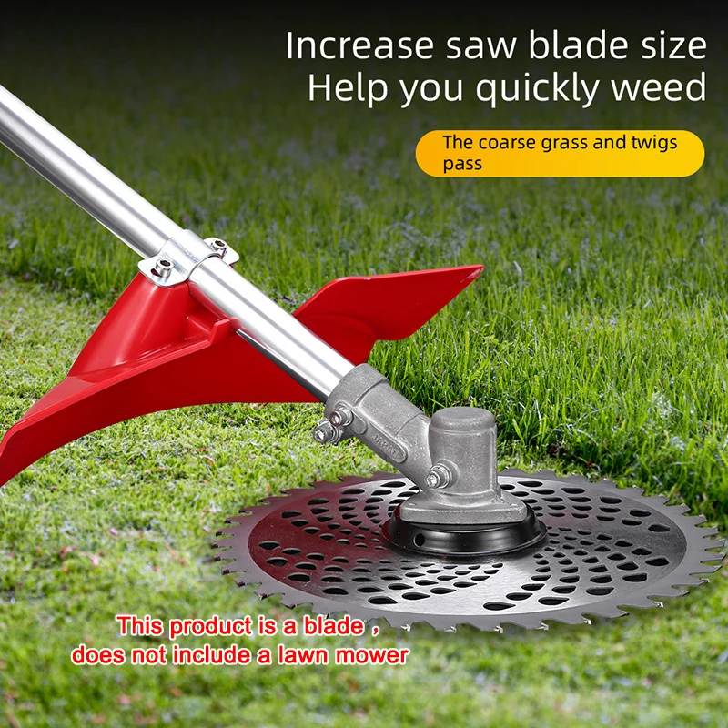 1Pc10Inch 60-Tooth Disc Lawn Mowing Blade with 4 Accessories, Hardened ...