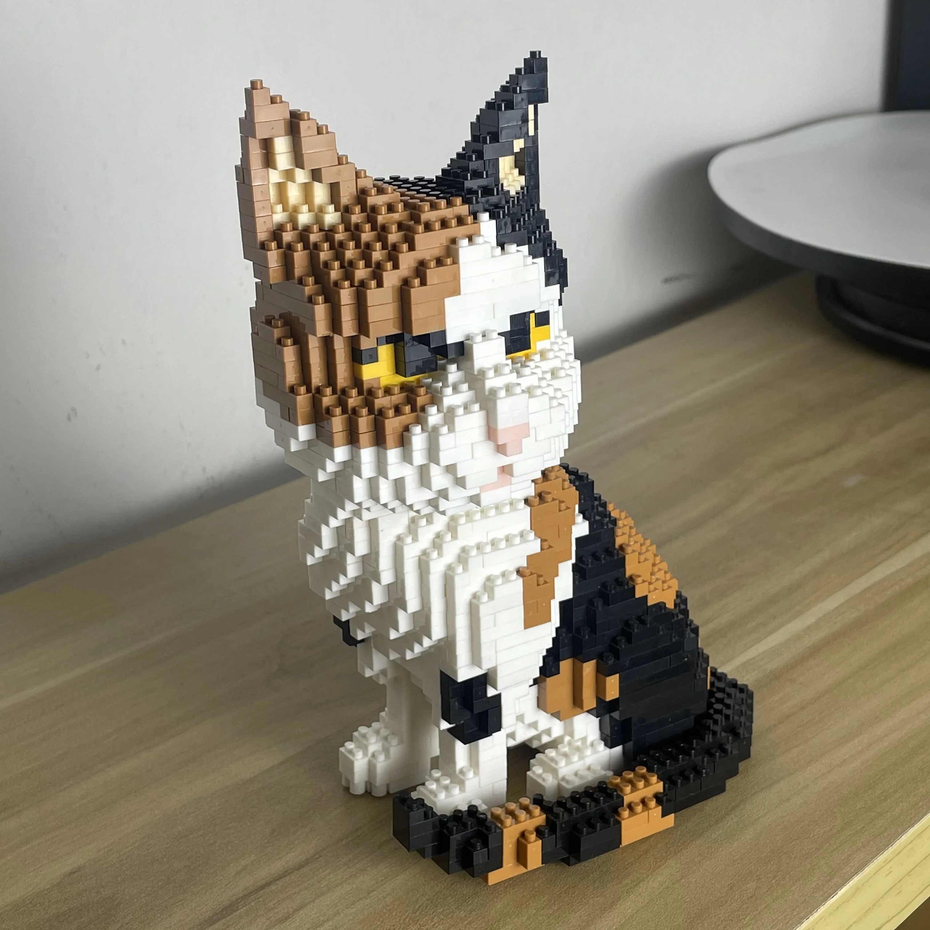 Knew-Built-Adorable-Cat-Mini-Model-Building-Blocks-4-Expressive-Faces ...