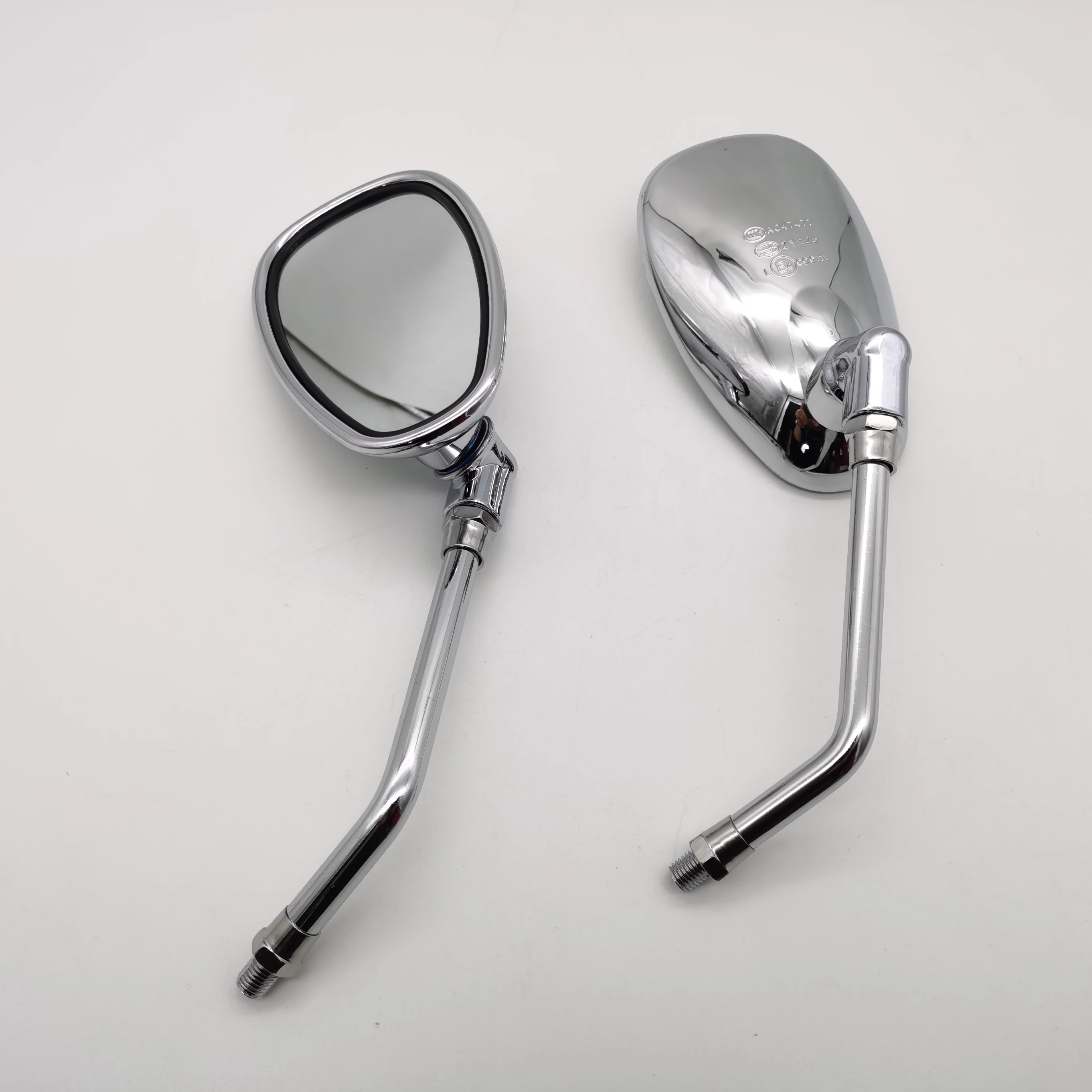 FREE-SHIPPING-MOTORCYCLE-CHROME-OVAL-SIDE-REARVIEW-MIRRORS-FOR-CRUISER ...