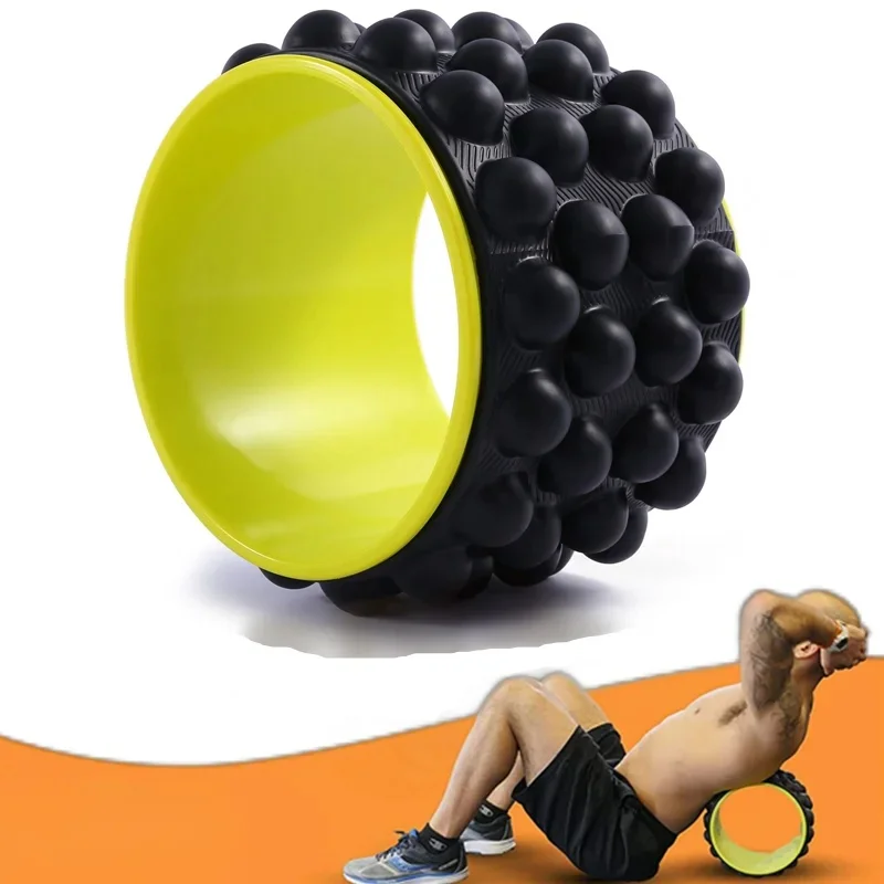 New-Premium-Foam-Yoga-Massage-Roller-Yoga-Wheel-Back-Stretcher-Back ...