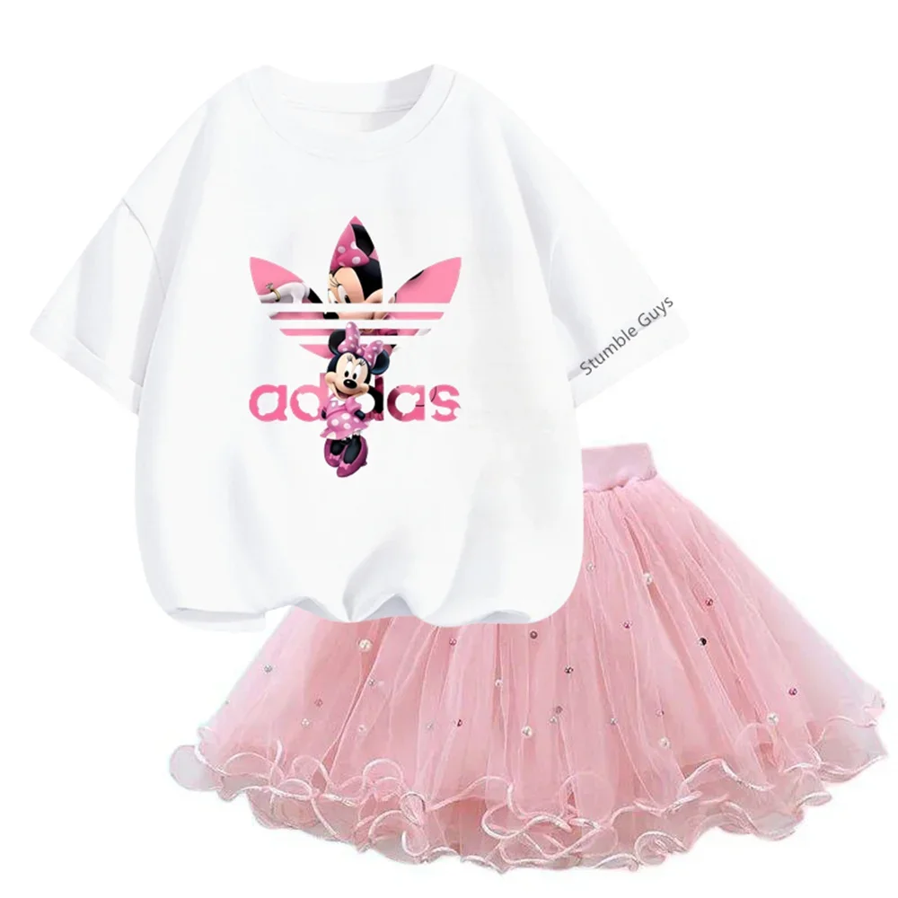 Minnie-Mouse-Tshirt-Set-Kids-Clothes-Disney-T-Shirt-Tutu-Mesh-Skirt ...