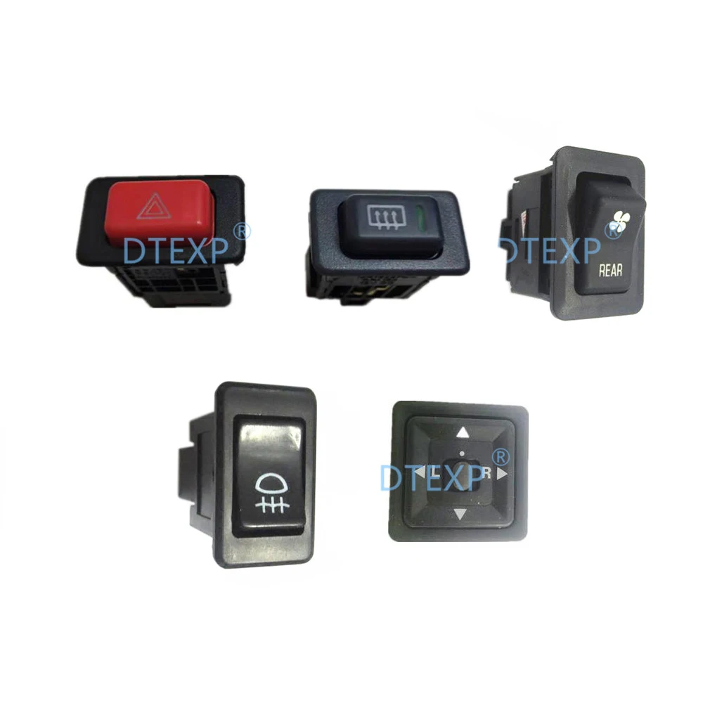 1 Piece Defroster Switch For Pajero Mr168570 Emergency Warning Fog ...