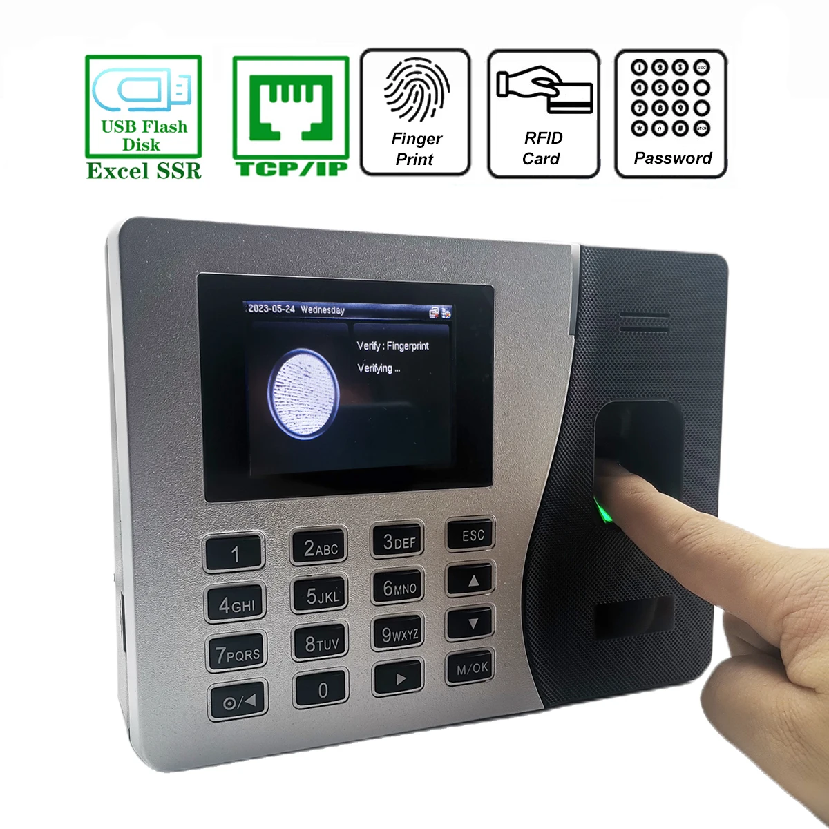 ZKTime-5-0-UA200-Tcp-Ip-Fingerprint-Time-and-Attendance-System-SSR ...