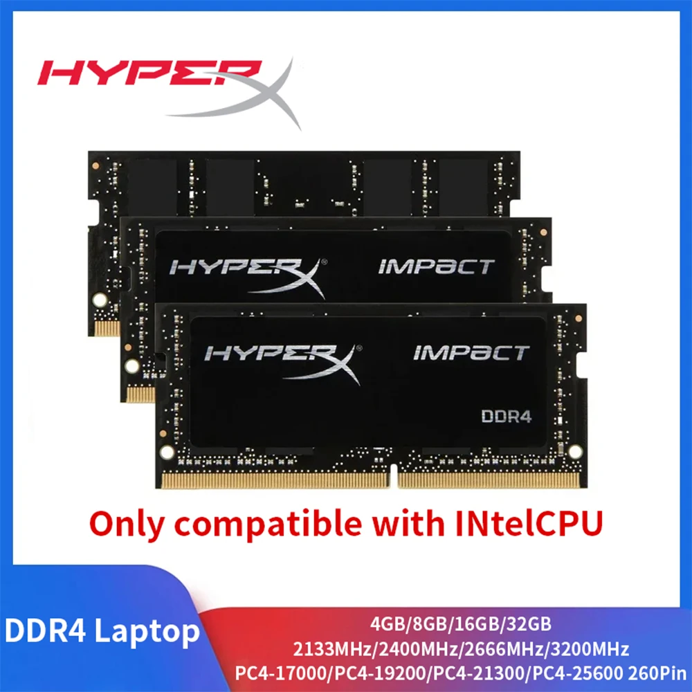 HyperX-Memoria-Laptop-RAM-DDR4-16GB-8GB-4GB-3200MHz-2666-2400-2133 ...