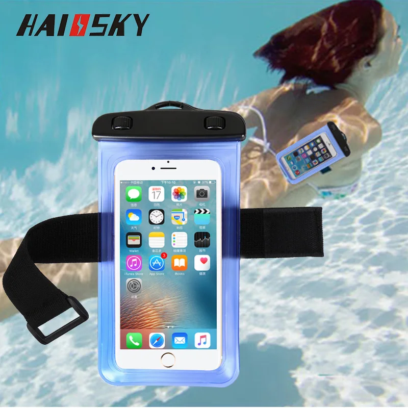 Summer-Swimming-Waterproof-Pouch-Underwater-Arm-Band-Phone-Case-Bag-On ...