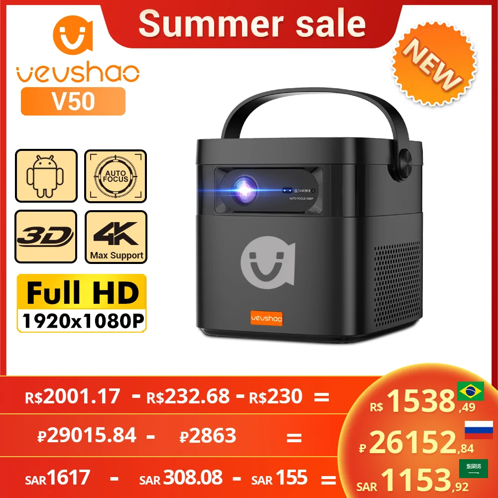 Vevshao-V50-3D-Portable-Mini-Projector-4K-HD-LED-WiFi-BT5-0-Android ...