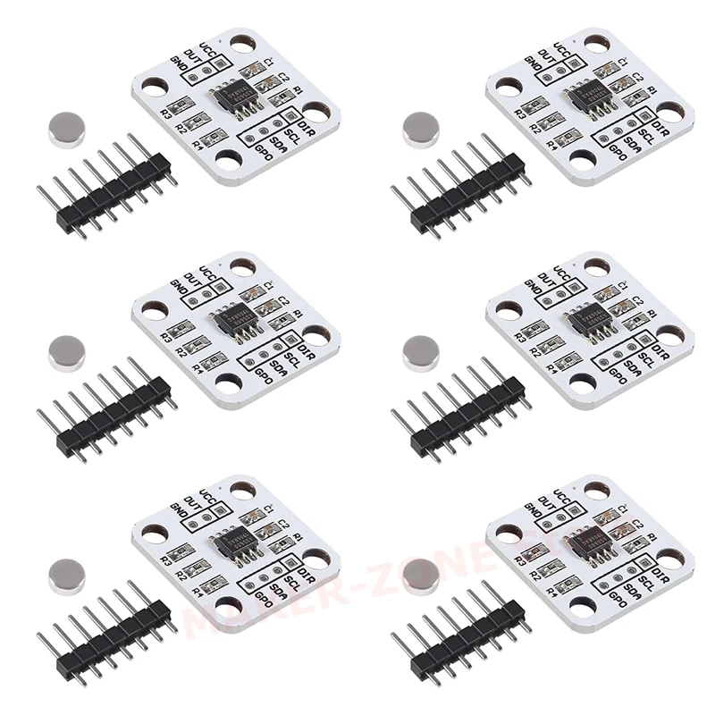 6pcs-AS5600-Magnetic-Encoder-12bit-3-3V-High-Precision-Magnetic ...