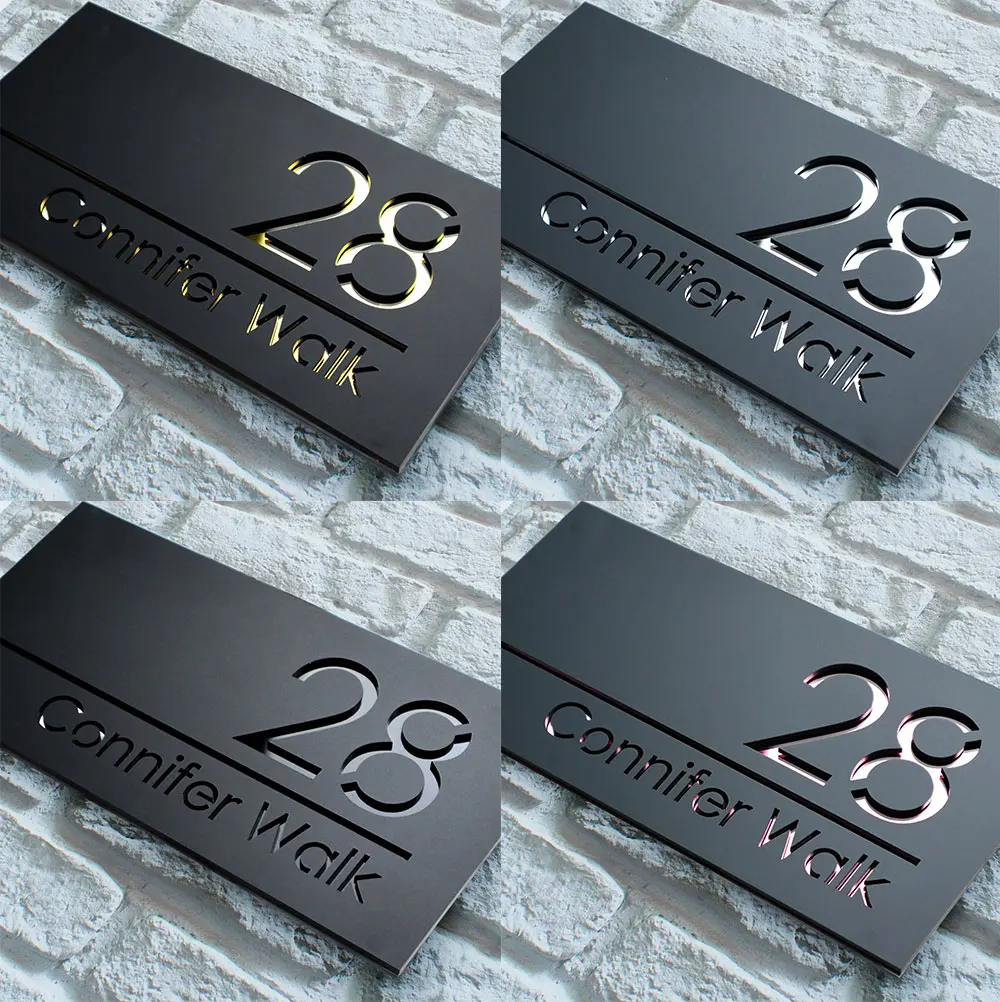 Customized-Sign-Outdoor-House-Numbers-Acrylic-Door-Plate-Modern-3D ...