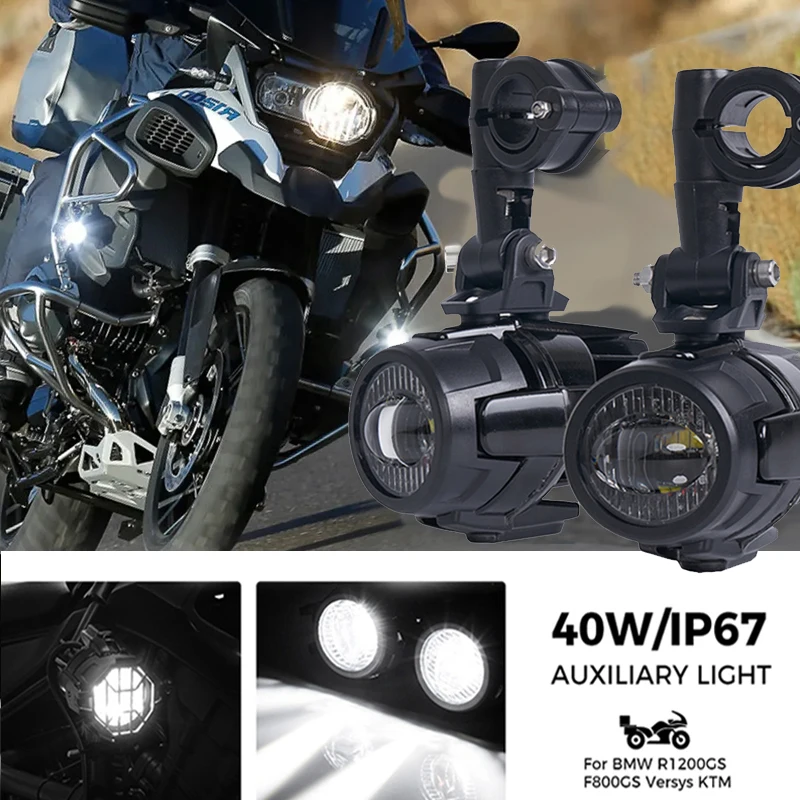 LED Driving Lights For Motorcycle Parts E9 Mark Motorcycle LED Fog ...