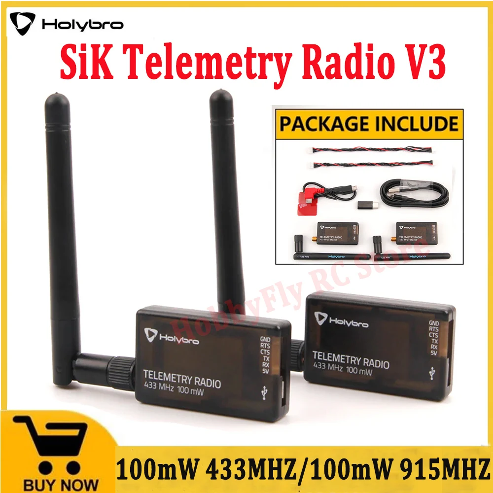 Holybro SiK Telemetry Radio V3 100mW 433MH 915MHz Open source SiK ...