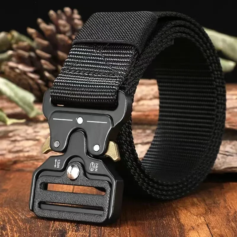 Outdoor-Hunting-Tactical-Belt-For-Men-Multi-Function-Nylon-Sports ...