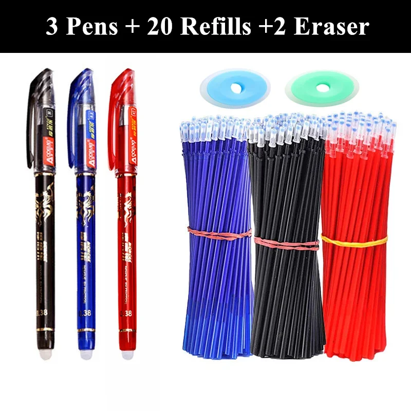Stylos-gel-effa-ables-avec-recharge-pour-tudiants-fournitures-de-bureau ...