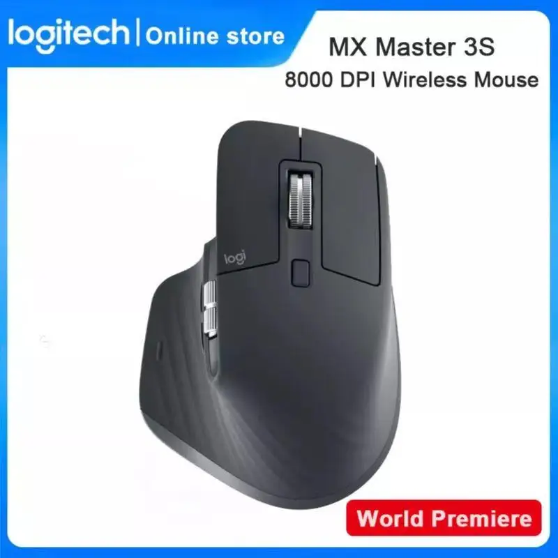 World Premiere Logitech MX Master 3 사무실 무선 마우스 8000 인치 당 점 센서 2.4GHz 블루투스 마우스 MagSpeed 마그네틱 롤러 ...