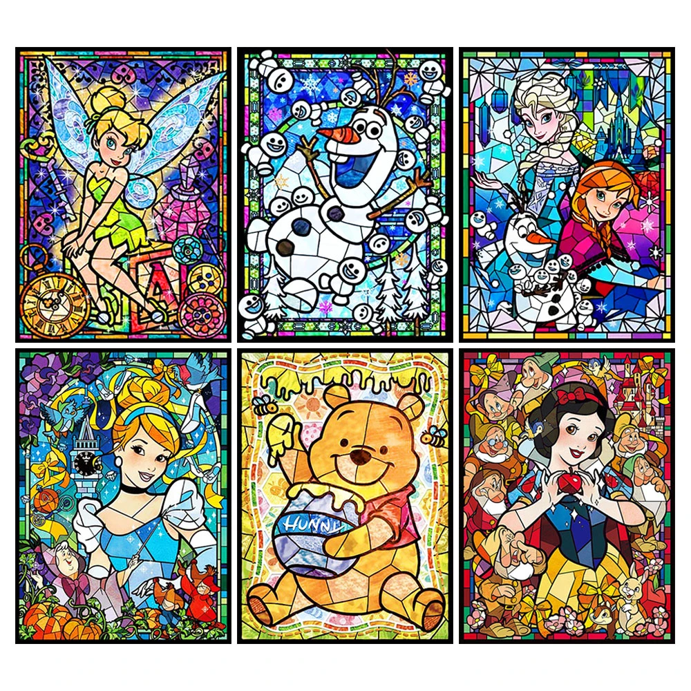 Disney Diamond Painting Cartoon Moon Princess Mosaic Embroidery Diamond ...