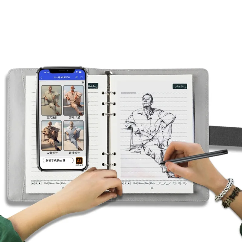 Digital-Handwriting-Note-Book-Sync-Pen-Diary-Smart-Writing-Set-Cloud ...