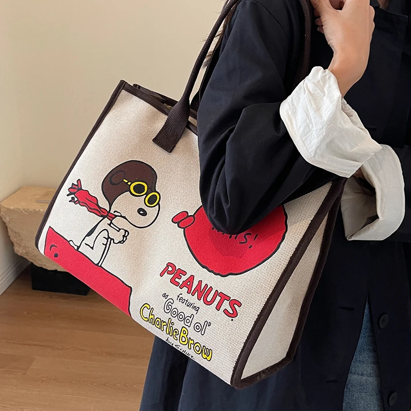 Cartoon-Animation-Snoopy-Tote-Bag-Cute-Female-Large-Capacity-Handbag ...
