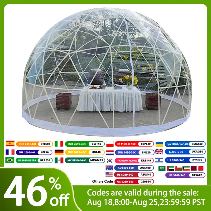Big-Space-Waterproof-Windproof-Clear-PVC-Dome-Tent-Transparent-Igloo ...