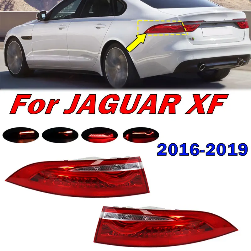 Car Accessories For JAGUAR XF 2016 2017 2018 2019 LED Rear Tail Light ...