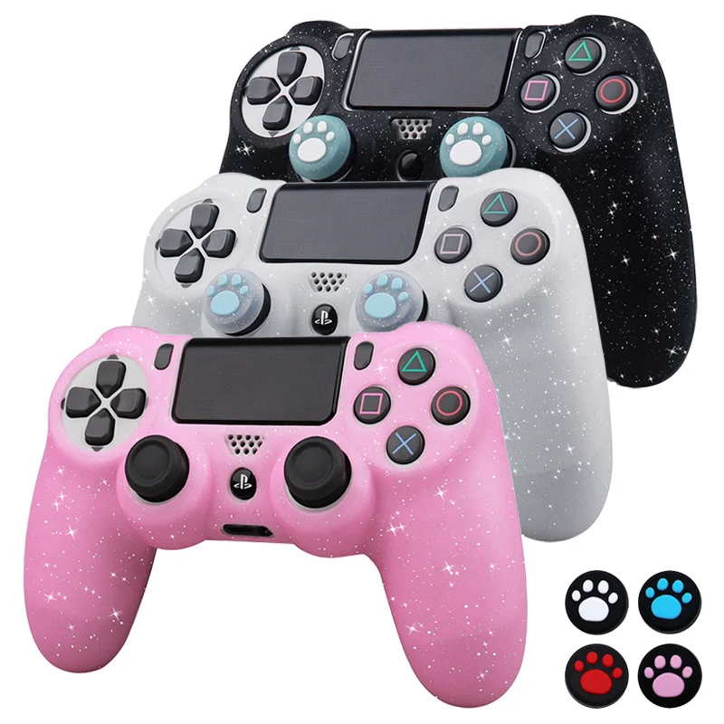 Spangle-Glittery-Soft-Silicone-Protective-Cases-For-PS4-Game-Controller ...