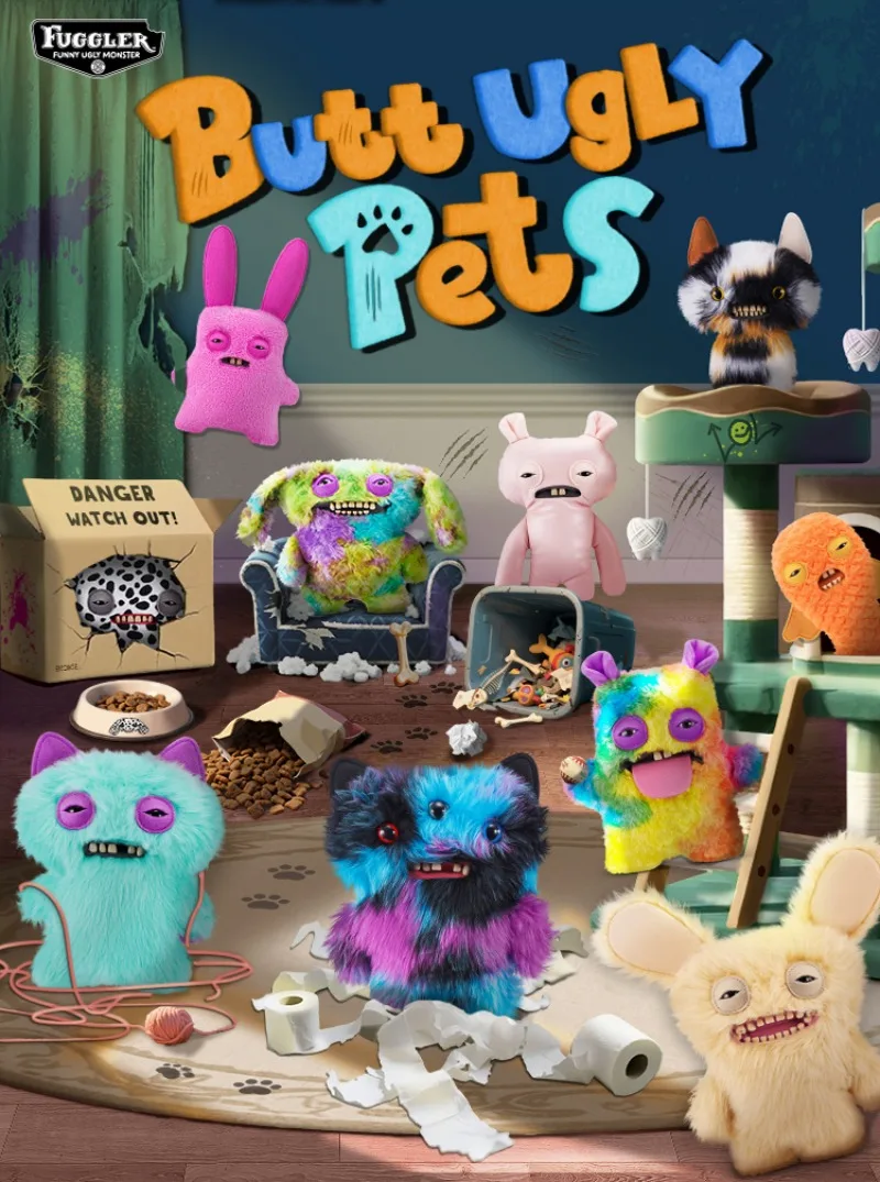 Fuggler Butt Ugly Pets мягкая игрушка | AliExpress