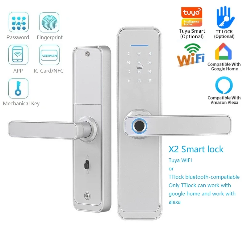 X2-Smart-Digital-Electronic-Lock-Fingerprint-Password-Lock-APP-Remote ...