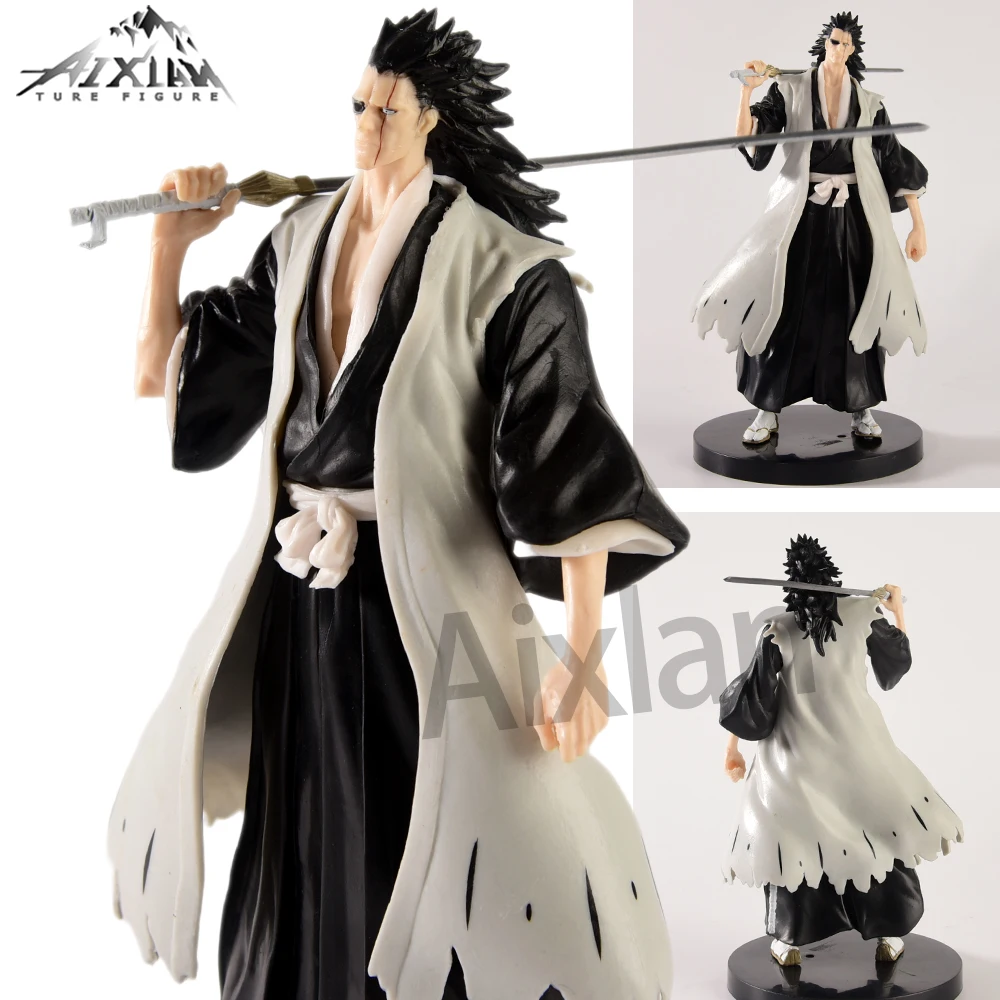 18cm BLEACH Anime Figure Hitsugaya Toushirou Zaraki Kenpachi Kurosaki ...