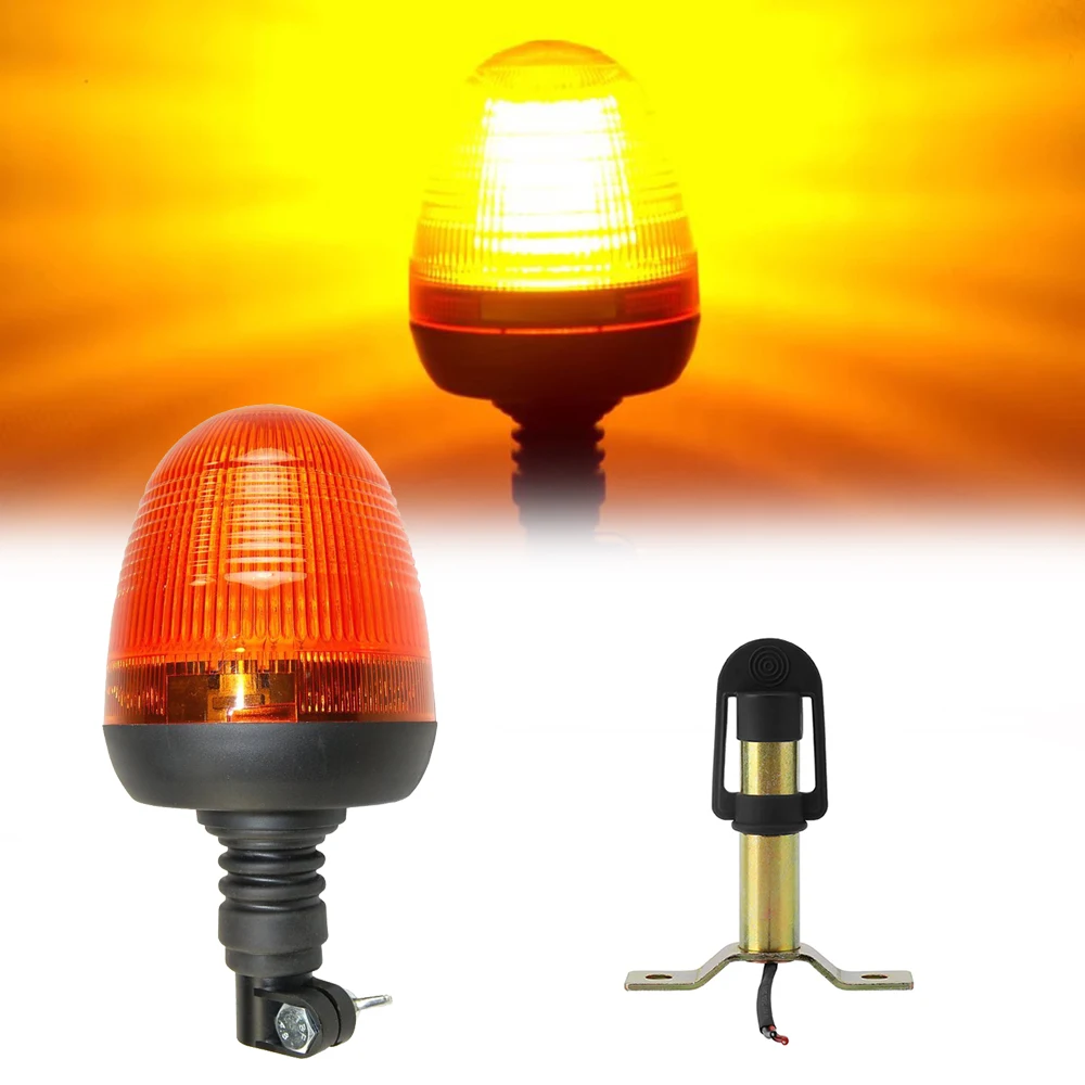 Amber-LED-Strobe-Light-for-Truck-Agriculture-Beacon-Lamp-Flashing ...