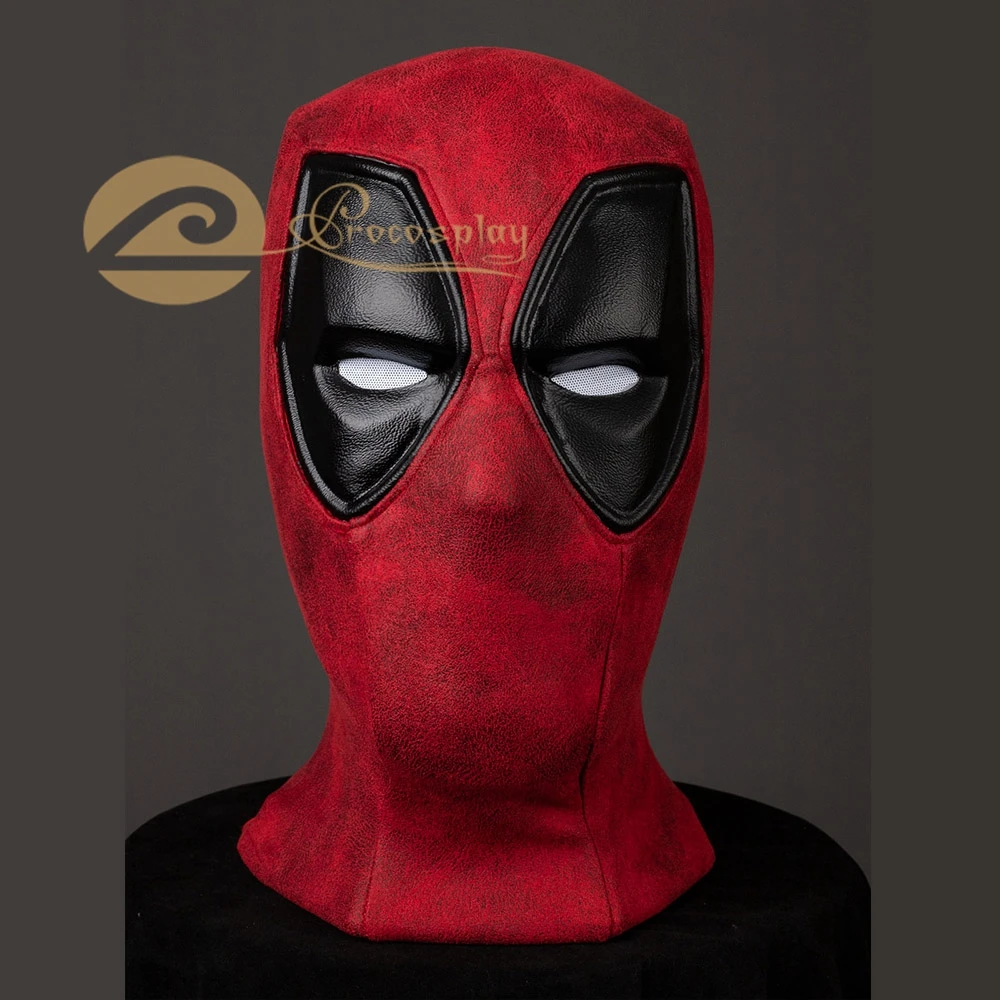 In Stock Wade Cos Wilson Cosplay Mask Red Suede Velvet Headgear Men ...