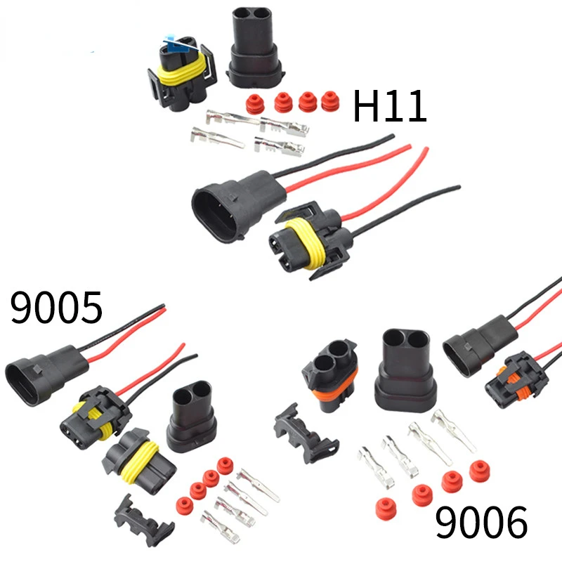 9005-9006-H11-2Pin-Car-connector-Car-Waterproof-Electrical-connector ...