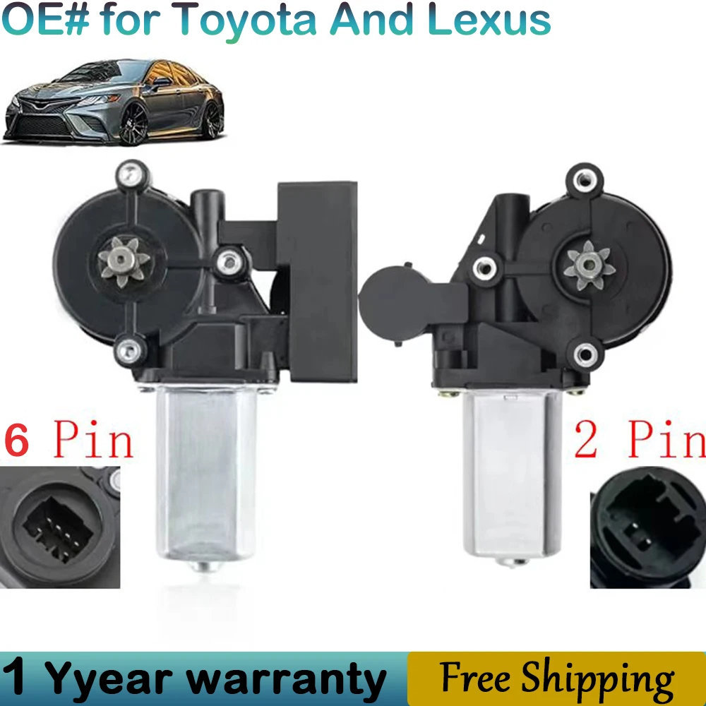 6Pin & 2Pin Power Window Lift Motor for Toyota Camry Highlander RAV4 ...